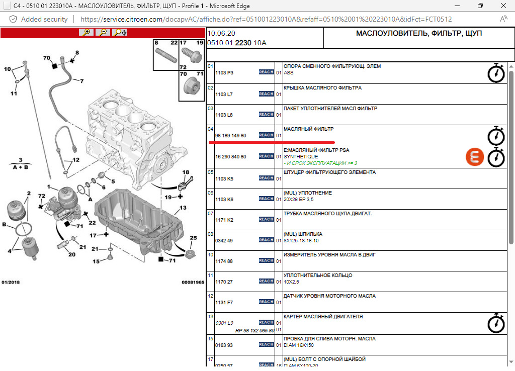 Загадки сервис-бокса — Citroen C4 (1G), 1,6 л, 2009 года | запчасти ...