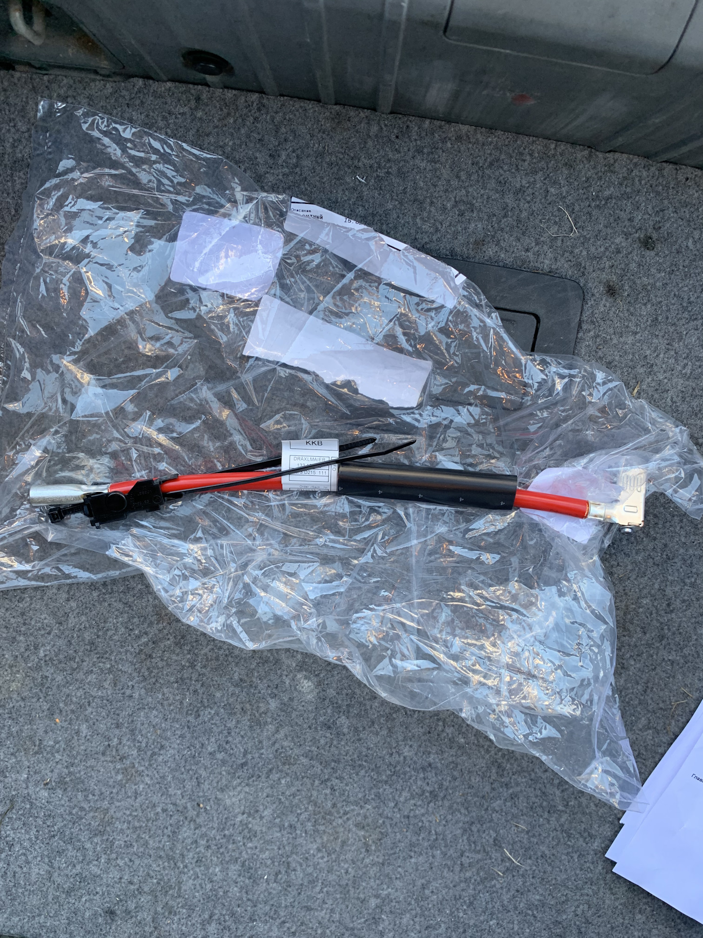 Замена силового провода под бордочком BMW E90 — BMW 3 series (E90), 2 л ...