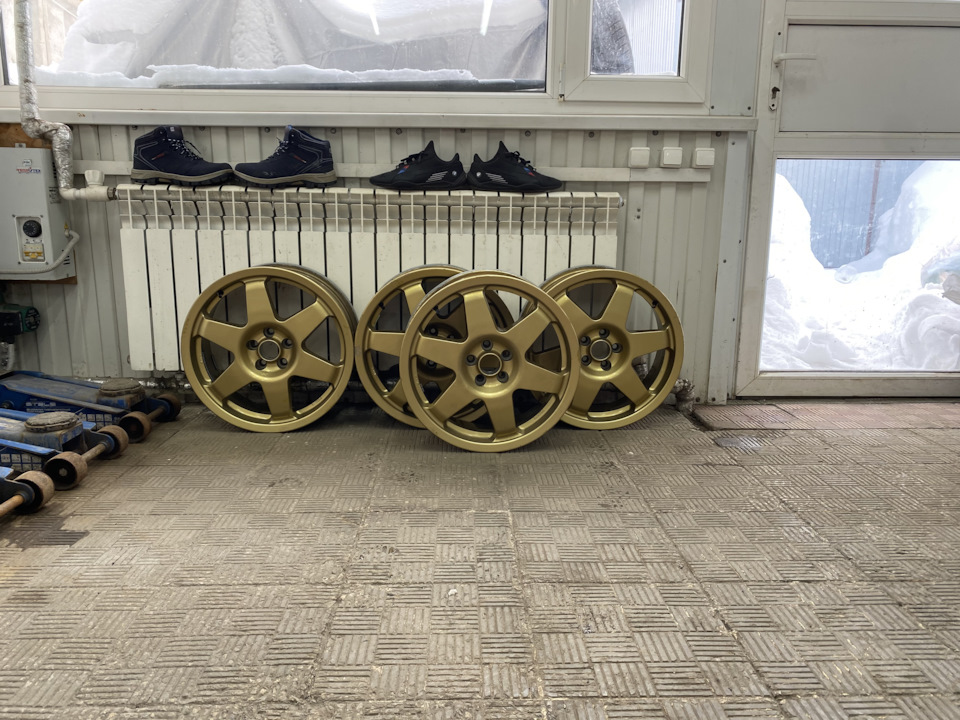 Восстановление дисков Speedline ST2 R17 ET35, новая резина Sailun ...