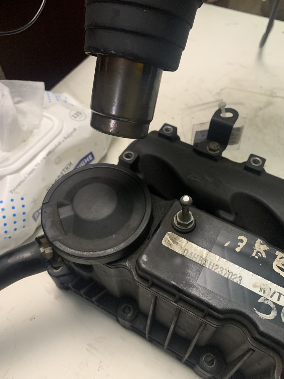 Замена мембраны клапанной крышки Hyundai/Kia 2.2 CRDI 224102F000 ...