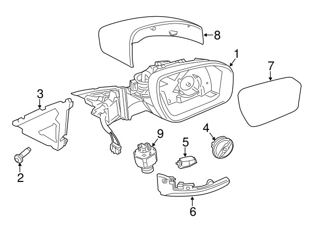 LR045132 Сборка зеркала Jaguar Land Rover | Запчасти на DRIVE2