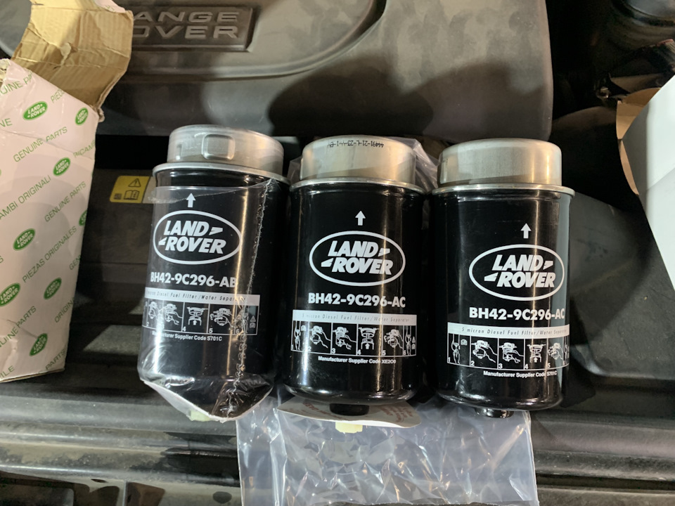 Замена топливного фильтра LR072610 на Range Rover 4,4 — Land Rover ...
