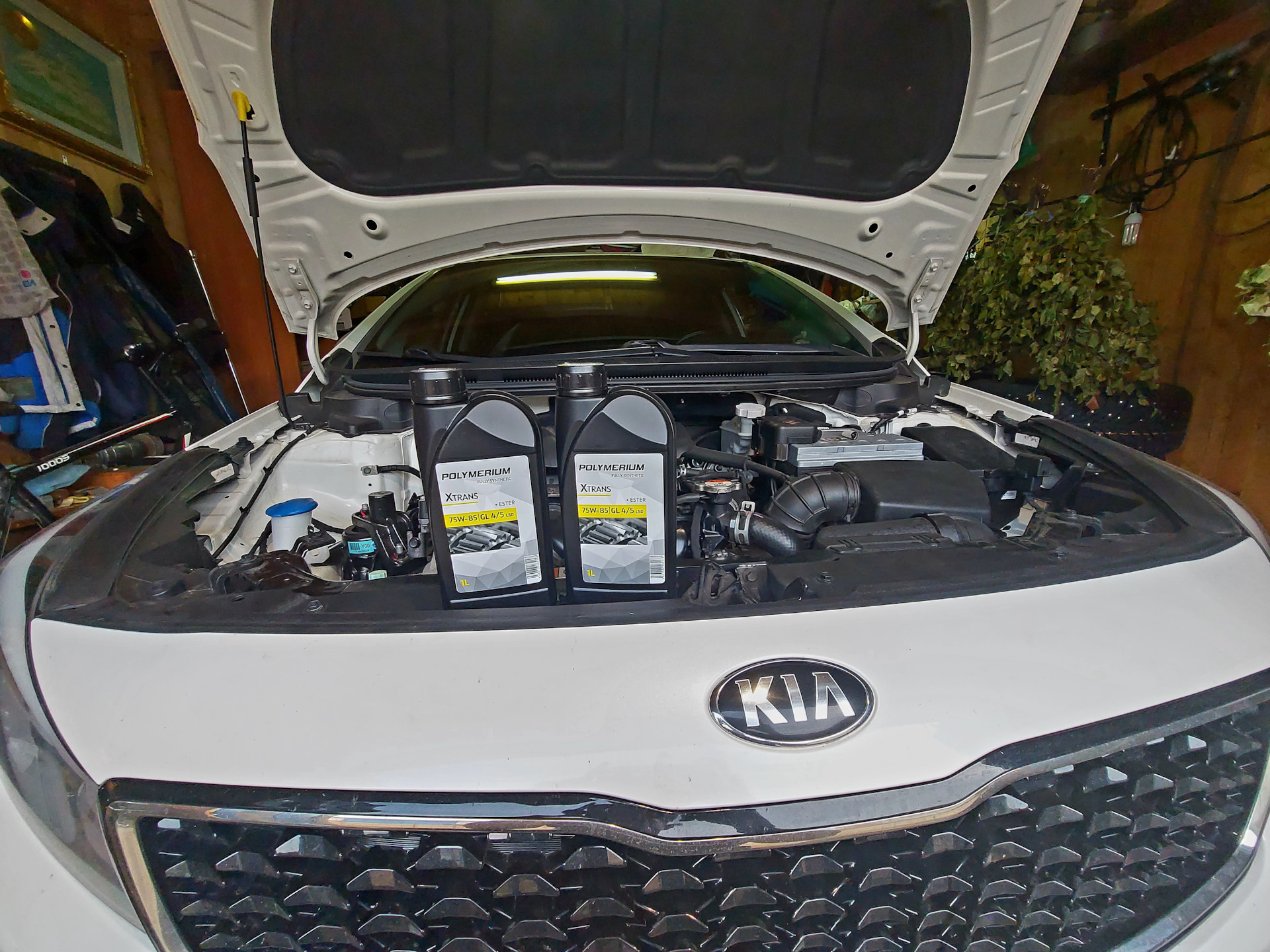 Замена трансмиссионного масла, Polymerium XTrans 75W-85, GL 4/5. — KIA Cerato (3G), 1,6 л, 2017 ...