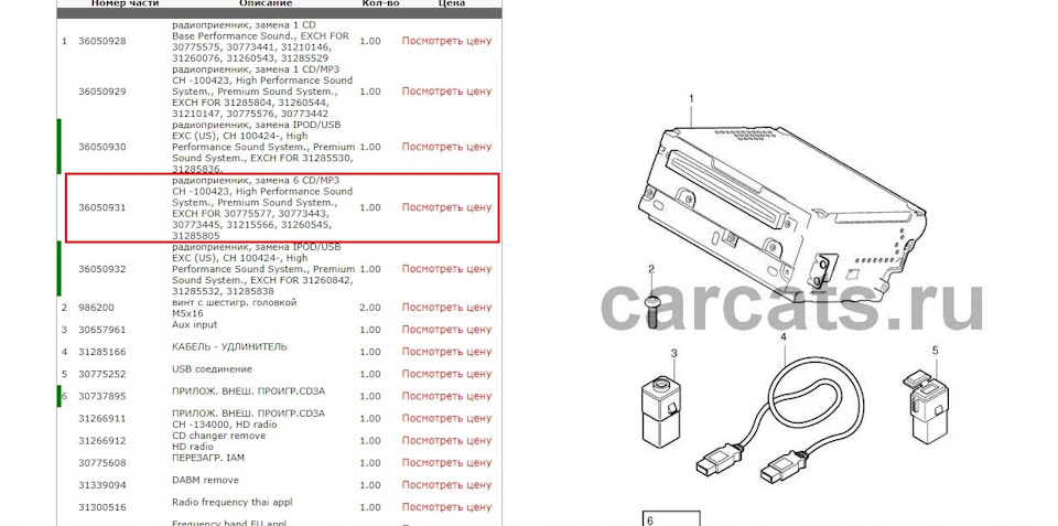30775252 USB соединение Volvo | Запчасти на DRIVE2