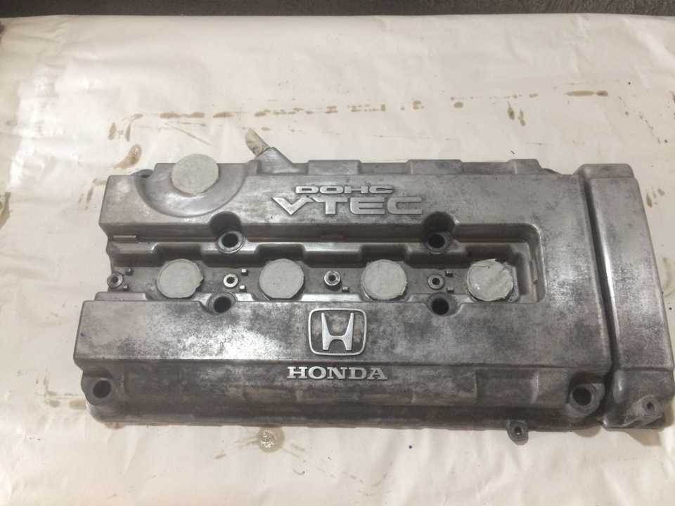 Покраска клапанной крышки B18C4 — Honda Civic (5G), 1,5 л, 1993 года ...