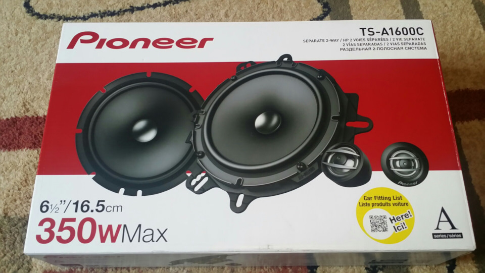 Компонентная акустика Pioneer TS-A1600C. Второй шаг к улучшению ...