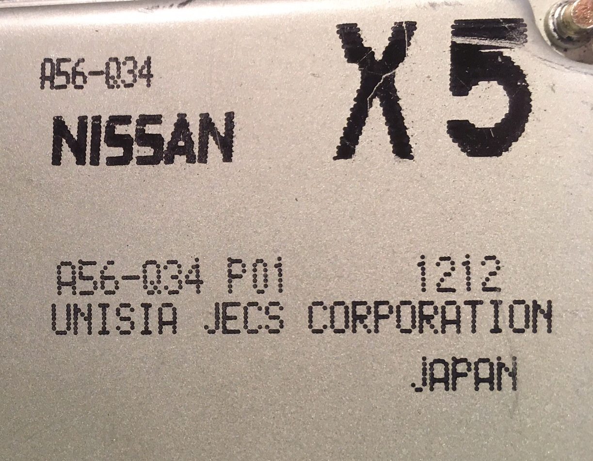 Nissan Cima HF50 2001/03 — 2001/05, engine VQ30DET, ECU A56-Q34 UNISIA JECS 23710-AR421 ...