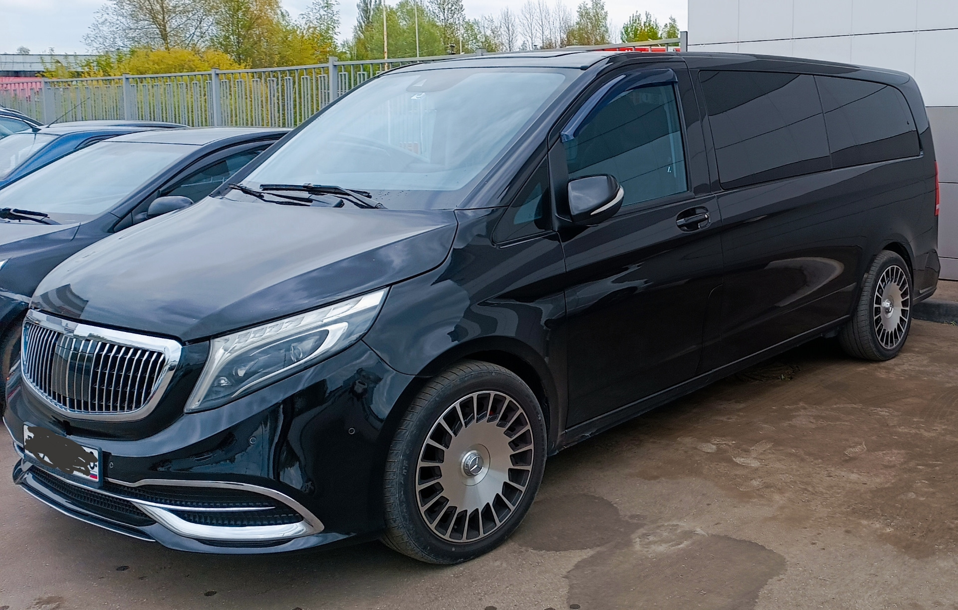 Покраска заново. — Mercedes-Benz V-Class (W447), 2,1 л, 2015 года ...