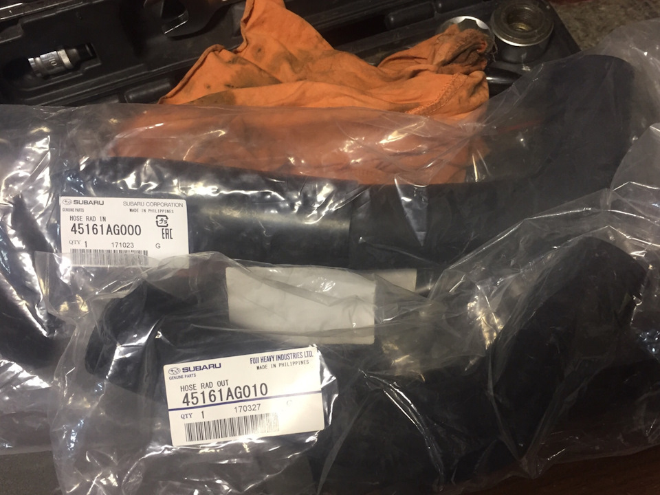 патрубки радиатора — Subaru Outback (BP), 2 л., 2007 года | плановое ТО ...