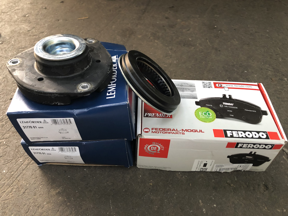 Замена опор передних амортизаторов с подшипниками + Замена передних ...