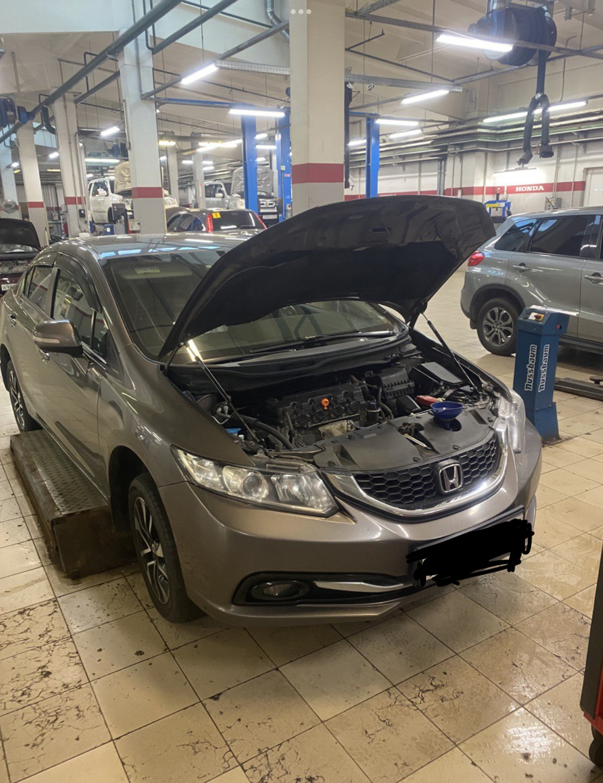 Замена антифриза у официального дилера Хонда — Honda Civic 4D (9G), 1,8 ...