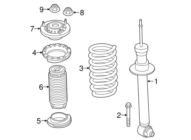 33526866615 амортизационная стойка Зд BMW | Запчасти на DRIVE2