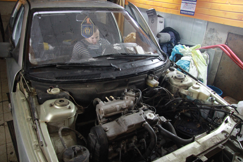 Разбор. Примерка каркаса. Подготовка к снятию ДВС. — Lada 21110, 1,5 л ...