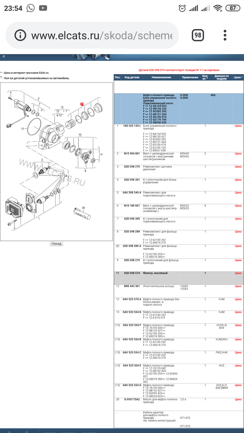 02D598275 Уплотняющее кольцо, дифференциал VAG | Запчасти на DRIVE2