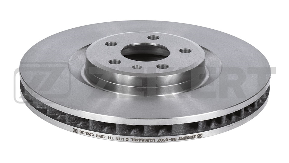 BS6507 Диск тормозное передний лев. Porsche Macan 14- ZEKKERT ...