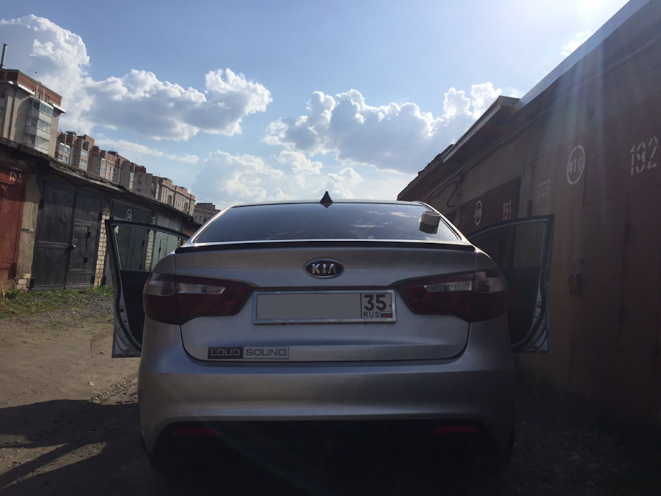 Спойлер — KIA Rio (3G), 1,6 л, 2011 года | стайлинг | DRIVE2