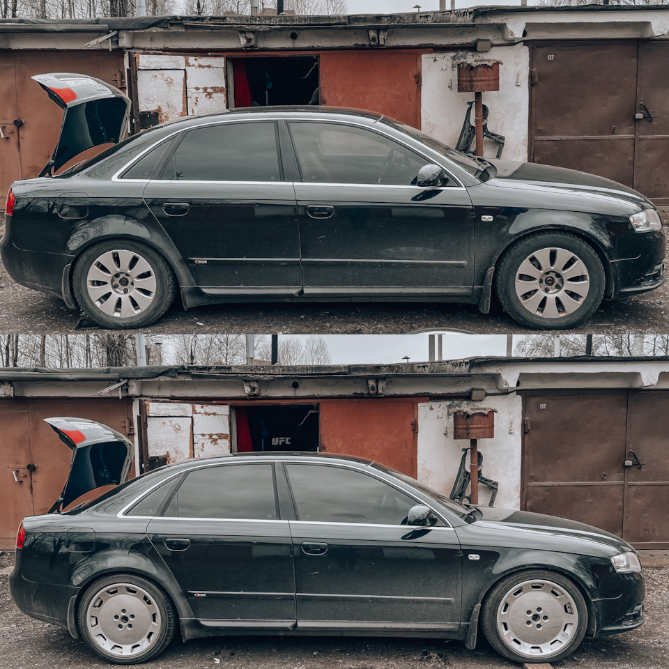 R16 vs R18 — Audi A4 (B7), 2 л, 2006 года | колёсные диски | DRIVE2