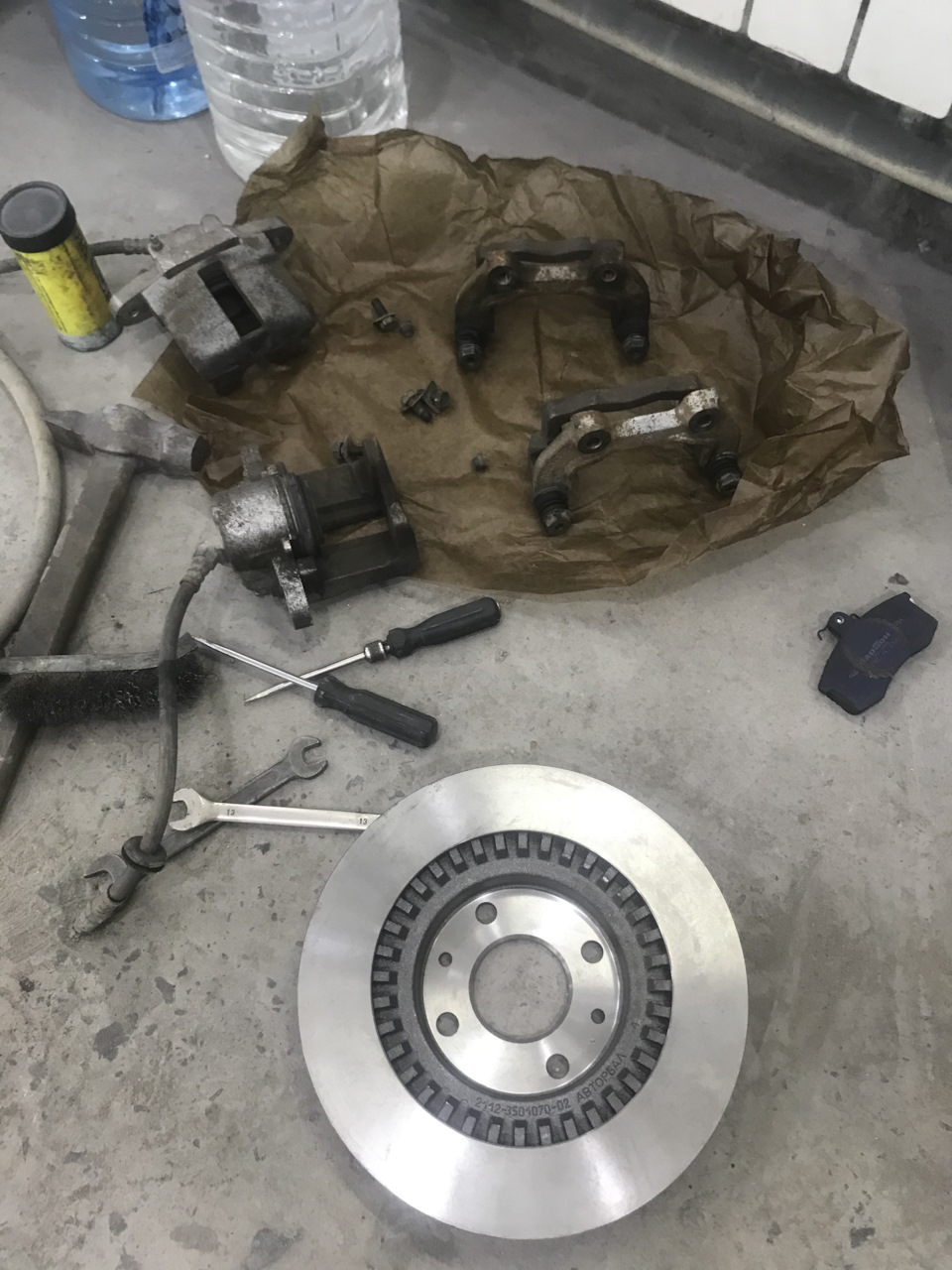 Тормоза — Lada 2114, 1,5 л, 2005 года | тюнинг | DRIVE2