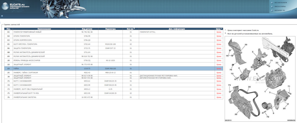 5751K4 Натяжитель ролика ремня генератора PSA 1.4-1.6HDi Peugeot ...