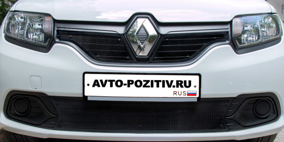 Защитные сетки радиатора на логан2 — DRIVE2