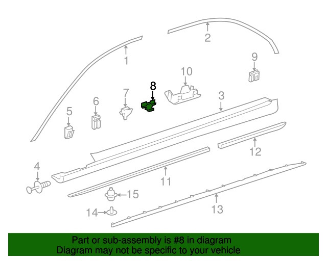 A2059910071 Клипса крепления накладки порога Mercedes | Запчасти на DRIVE2