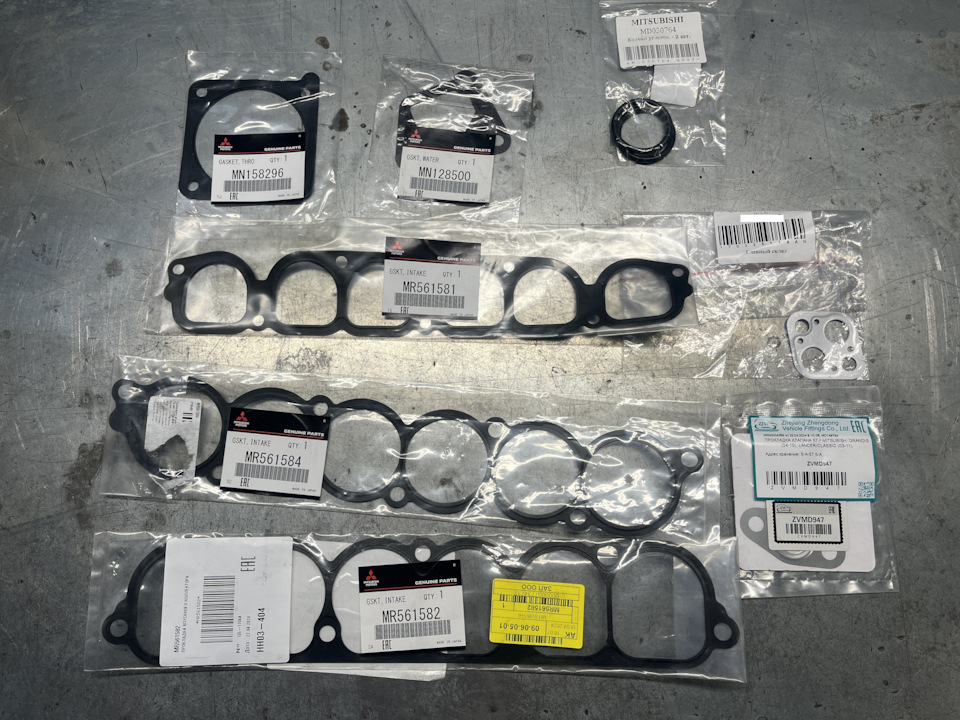 Вихревые заслонки 6G75 — Mitsubishi Pajero (4G), 3,8 л, 2008 года ...