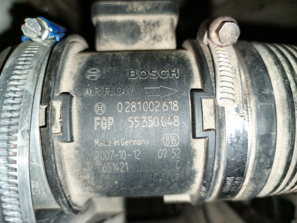 55350048 Датчик массового расхода воздуха в сборе GM | Запчасти на DRIVE2