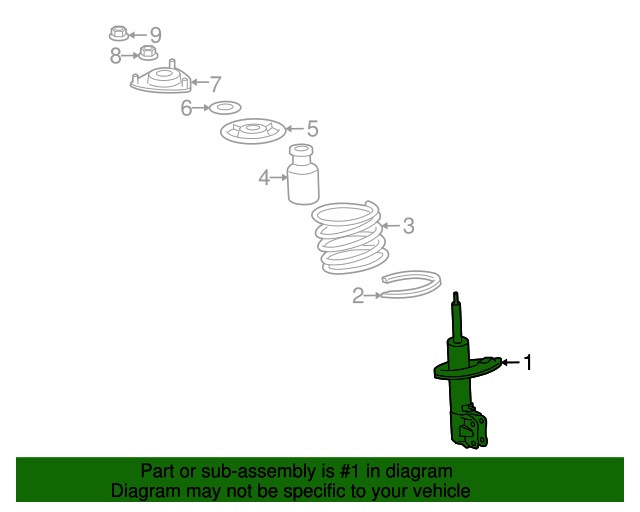 4060A066 СТОЙКА АМОРТИЗАТОРА ПЕРЕДНЕЙ ПОДВЕСКИ, ПР Mitsubishi ...