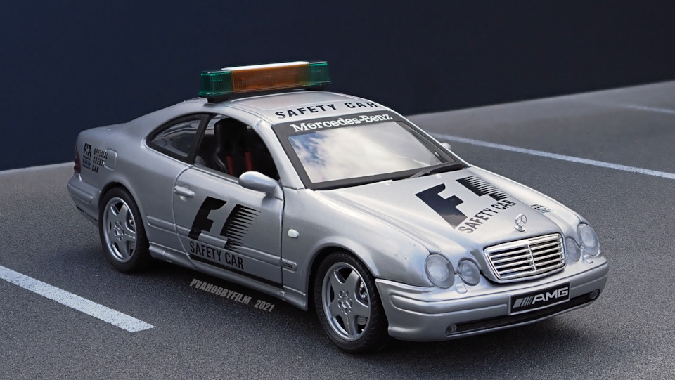 1/19 Mercedes-Benz CLK 55 AMG (C208) F-1 Safety Car, 1998 (Anson #30369 ...