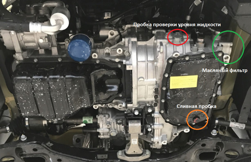 Замена/проверка уровня трансмиссионной жидкости в вариаторе Киа Селтос ...