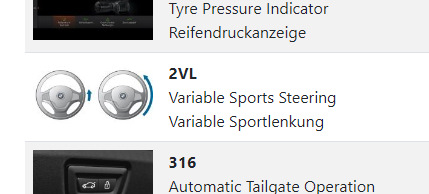 Дооснащение 2VL Variable Sports Steering, джентельмен — BMW 5 series ...