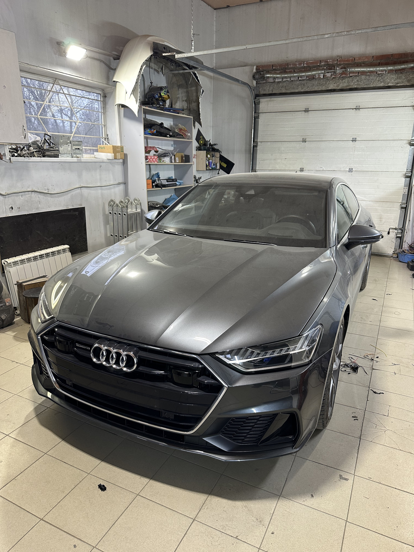 Любимый StarLine + тизер дисков — Audi A7 Sportback (2G), 3 л, 2021 ...