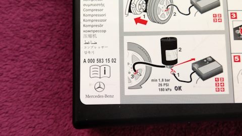 A0005831502 Компрессор для накачки шин электрический Mercedes ...