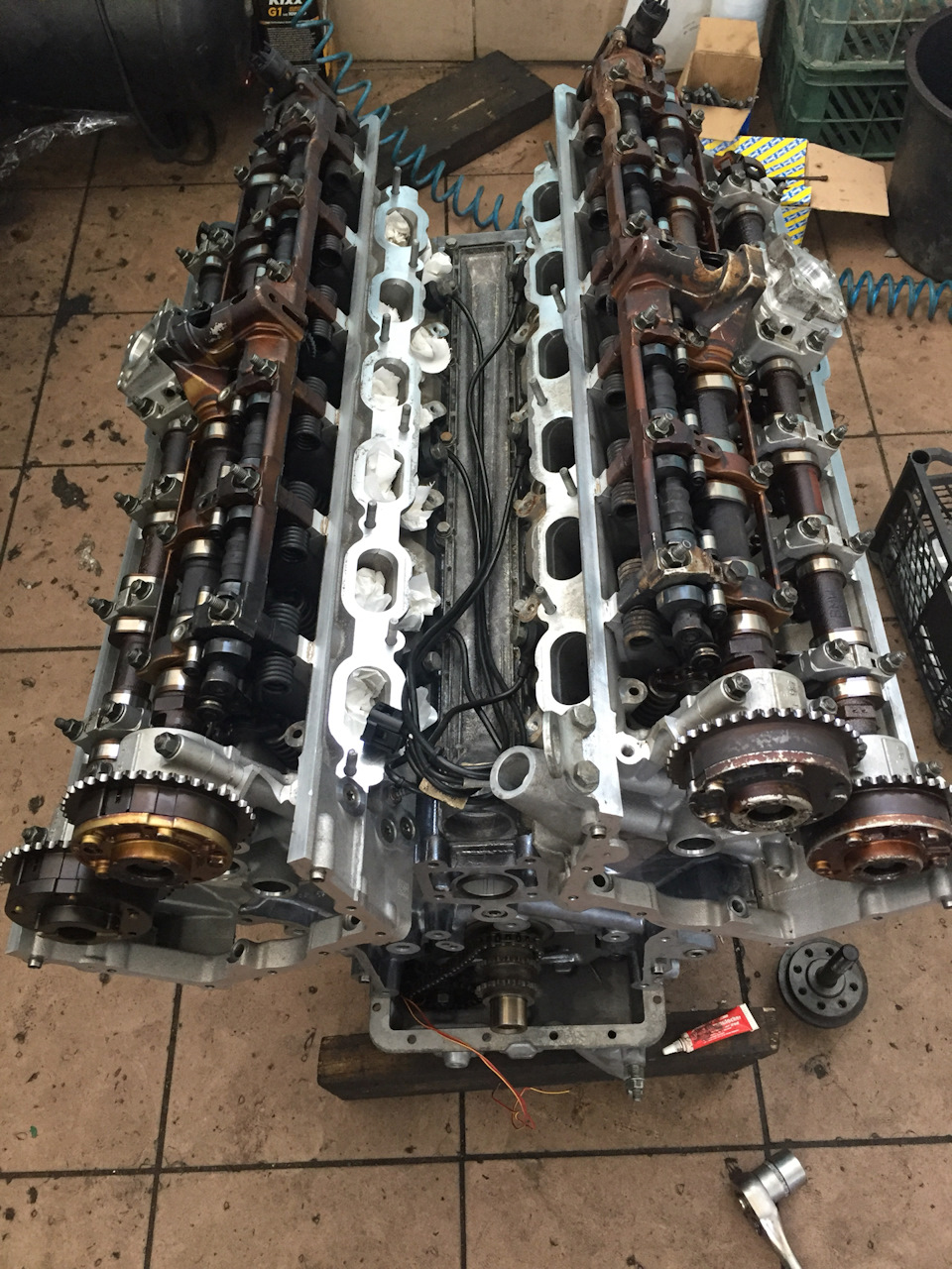 Мотор n73b60 собран — BMW 7 series (E65/E66), 6 л, 2005 года | своими ...