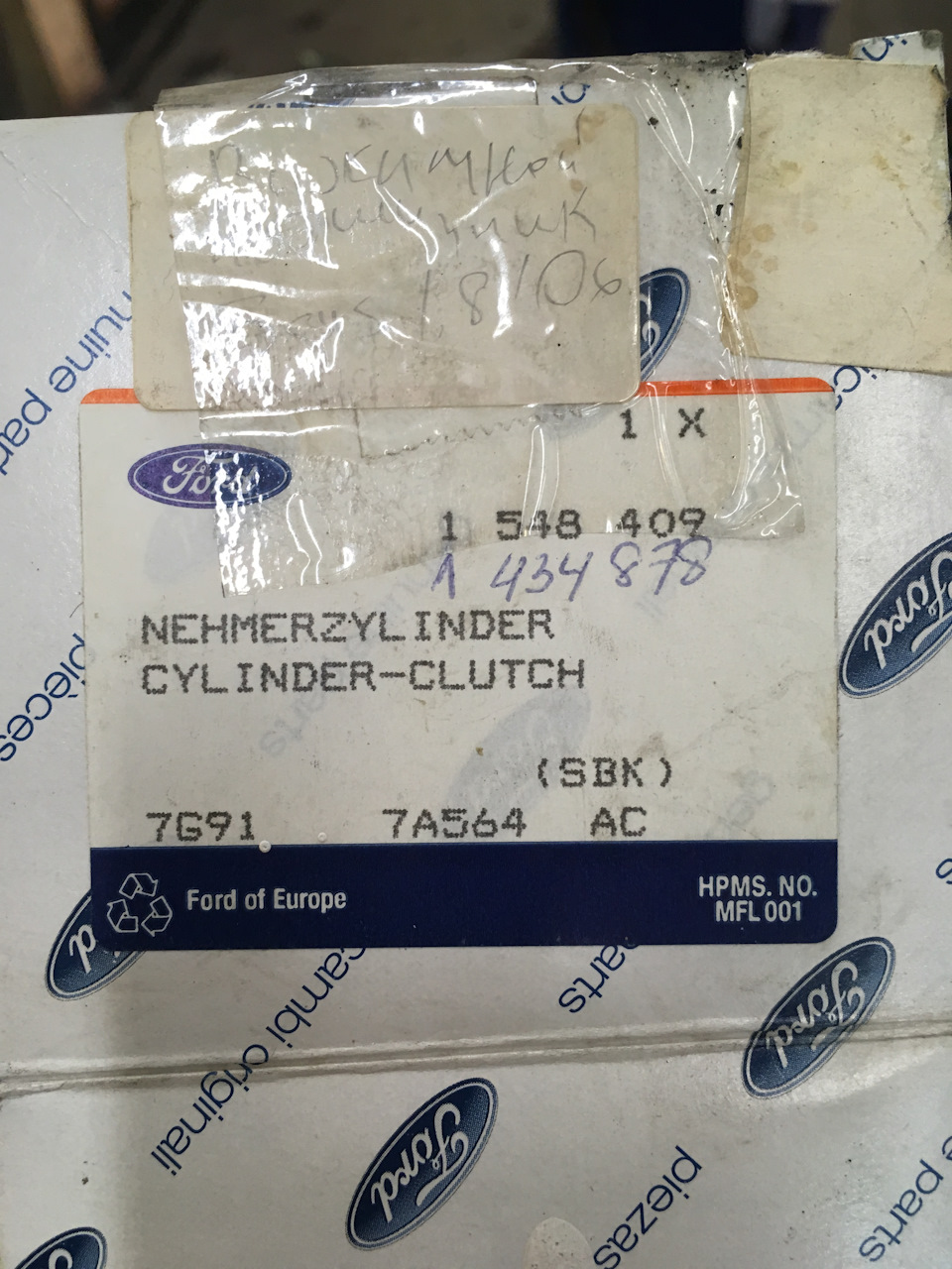 1548409 Подшипник выжимной гидравлический / Focus-II, C-Max, Mondeo-IV ...