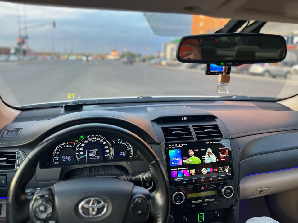 🔟 Проекция на лобовое стекло 🔎 — Toyota Camry (XV50), 2,5 л, 2014 года ...