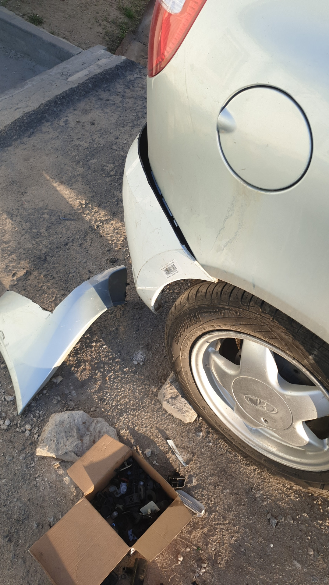 Задний бампер от Калины 2 на калину 1!Часть первая… — Lada Калина ...