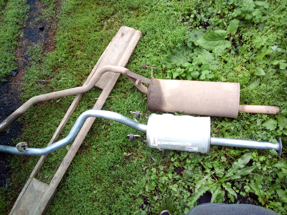 Замена задней части глушителя — Great Wall Safe, 2,2 л, 2008 года ...