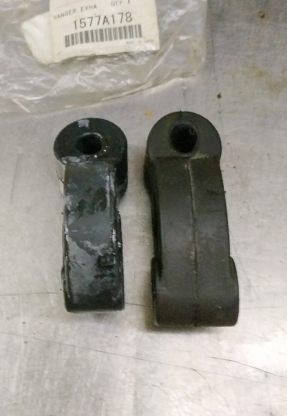 Подвесы глушителя в сравнении. — Mitsubishi Lancer Sportback, 2,4 л ...