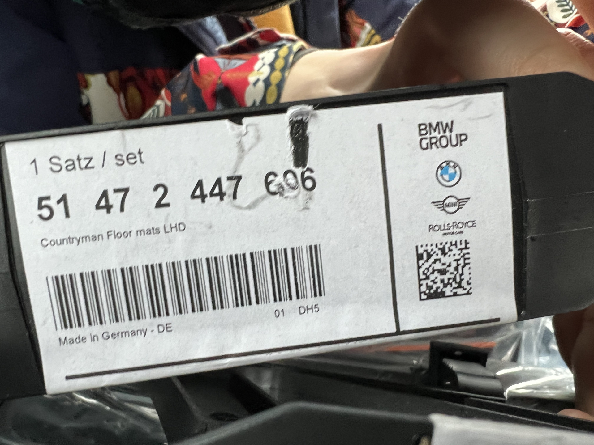 Аксессуары: коврики в салон — MINI John Cooper Works Countryman (2G), 2 ...