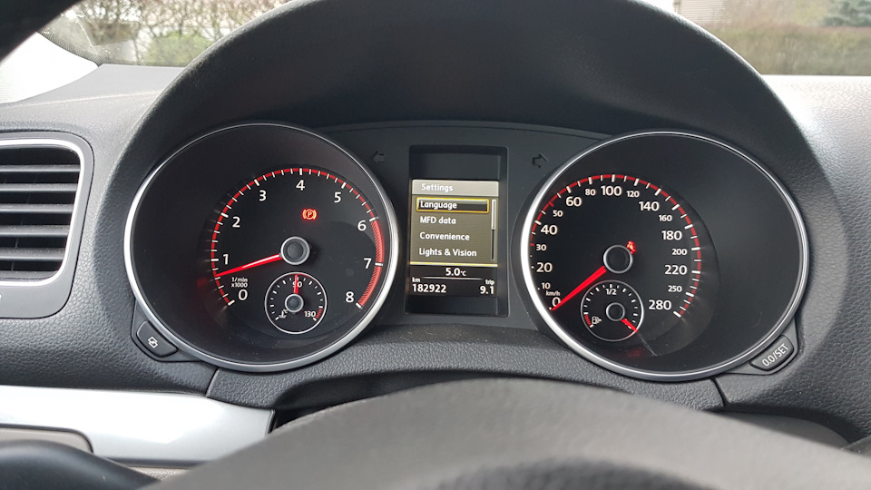 Color instrument cluster From Golf GTI — Volkswagen Golf Variant (Mk6 ...