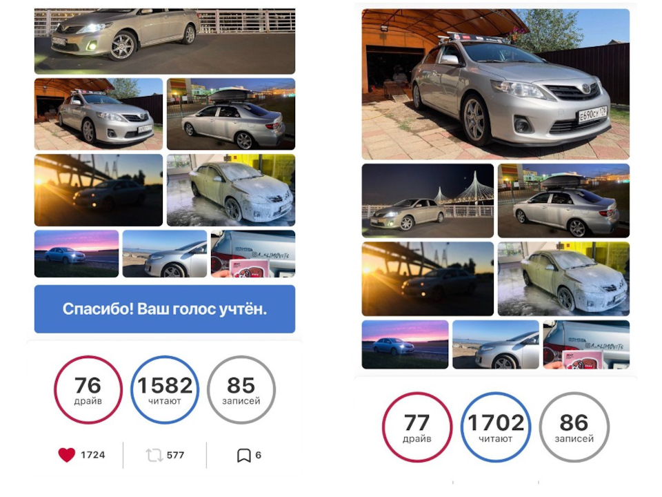 Рузультаты выборов 06.11.2023 — Toyota Corolla (140/150), 1,6 л, 2011 года | рейтинг и ...