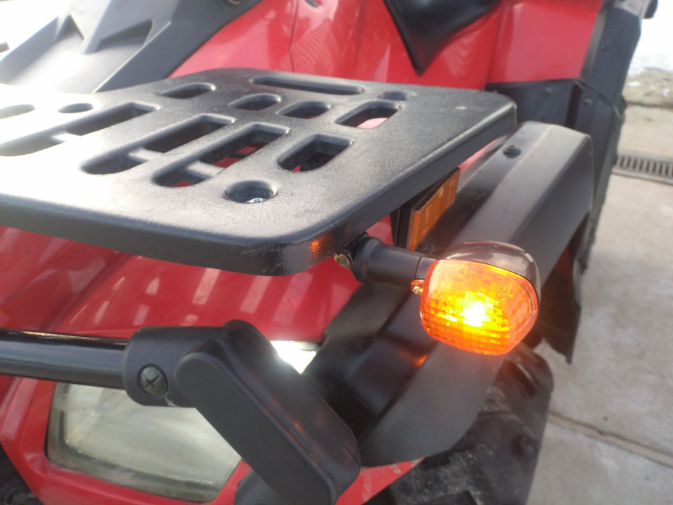 Поворотники на стелс 300 квадроцикл — Buyang atv 300, 0,5 л, 2014 года ...