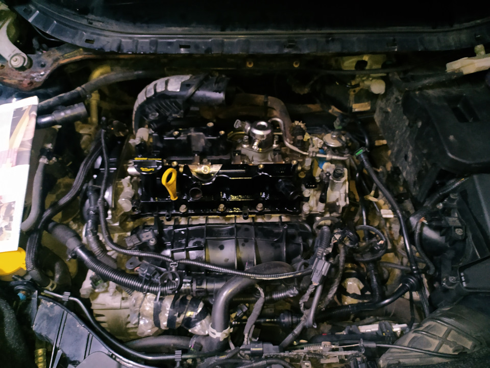 Замена прокладки клапанной крышки КУГА 1,6 (+димексид форсы + свечи ...