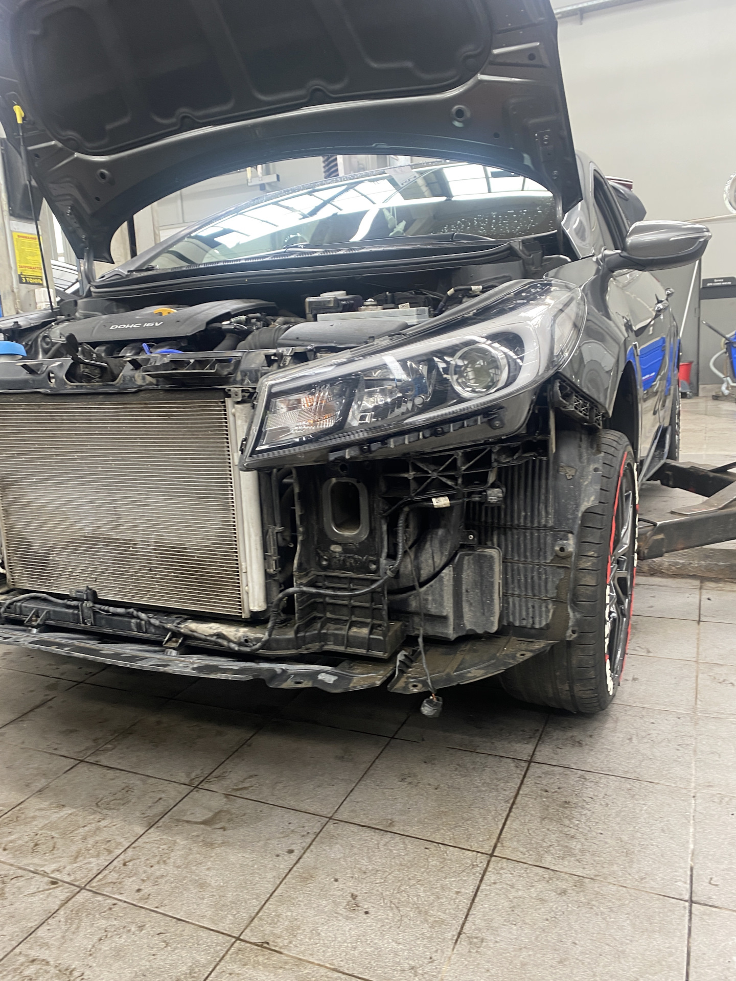 Замена Радиатор — KIA Cerato (3G), 2 л, 2018 года | запчасти | DRIVE2