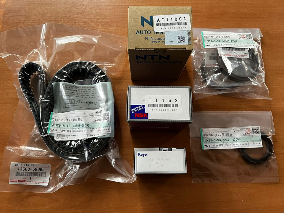 Замена ГРМ, помпы, свечей и тд — Toyota Crown Majesta (S150), 4 л, 1998 ...