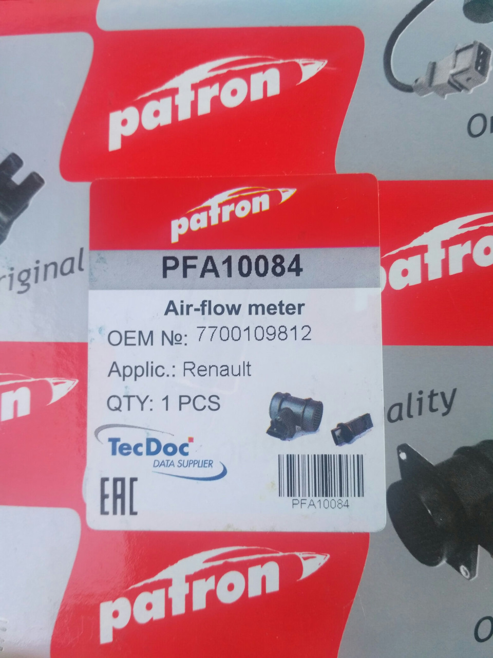 7700109812 Расходомер воздуха RENAULT | Запчасти на DRIVE2