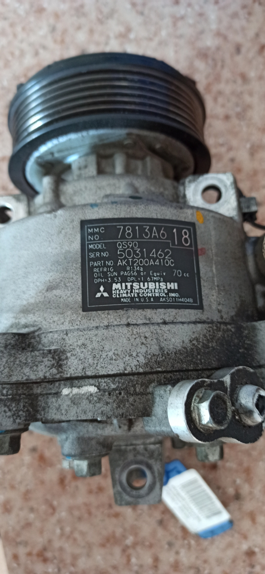 7813A618 Компрессор кондиционера Mitsubishi | Запчасти на DRIVE2