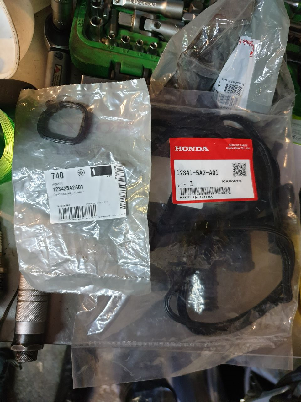 123415A2A01 Прокладка крышки головки блока Honda | Запчасти на DRIVE2