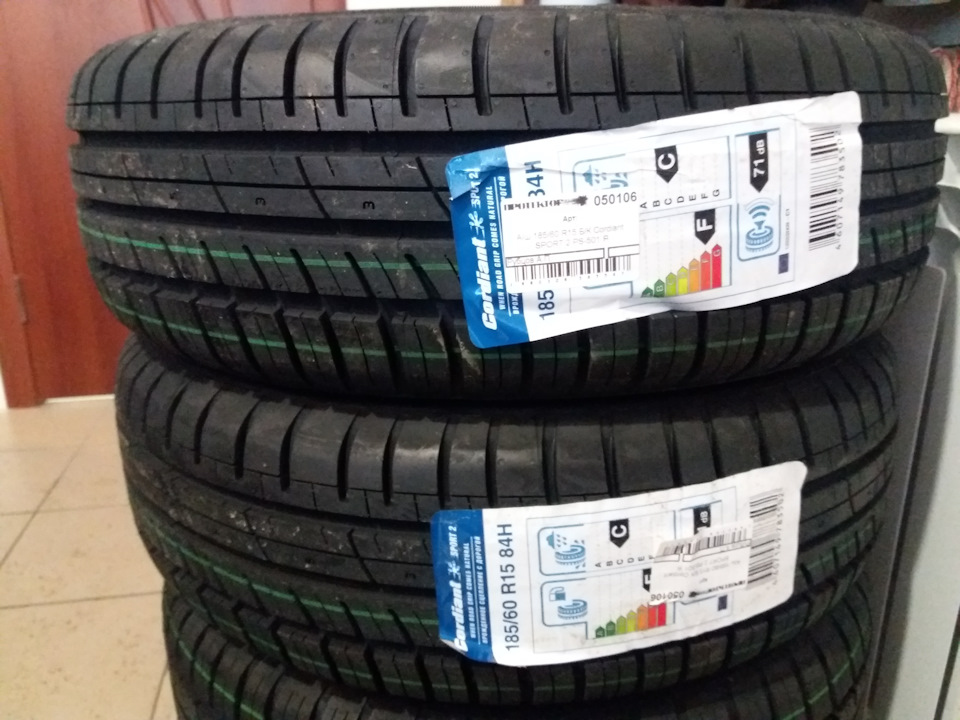 Резина на лето 185/60R15 — Chevrolet Aveo 5-door (1G), 1,4 л, 2006 года ...